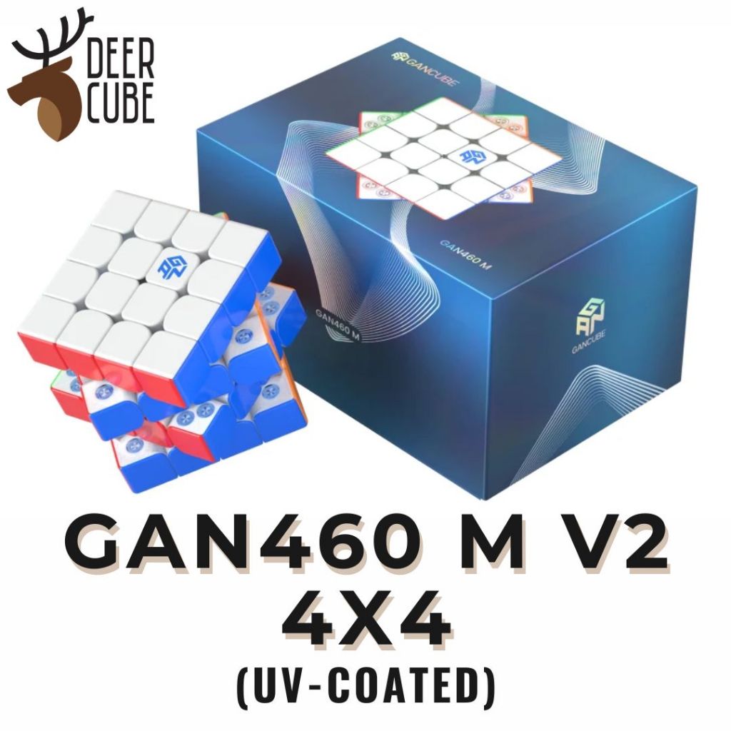 Jual GAN460 M V2 4x4 UV - Cubes Magnetic Stickerless GAN 460 460M V 2 ...