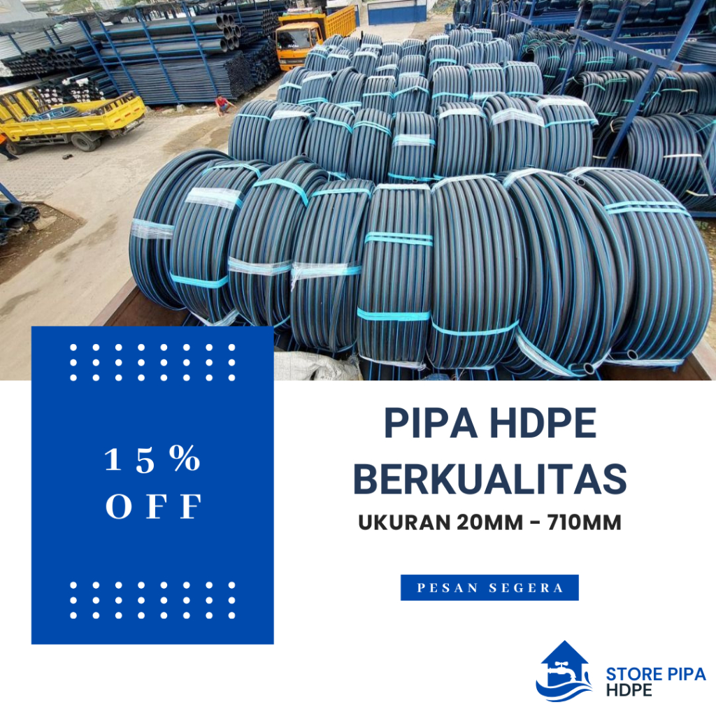 Jual Pipa Hdpe 3/4 Inch PN16 Rollan Rucika Tahan Lama dan Kuat Cocok ...
