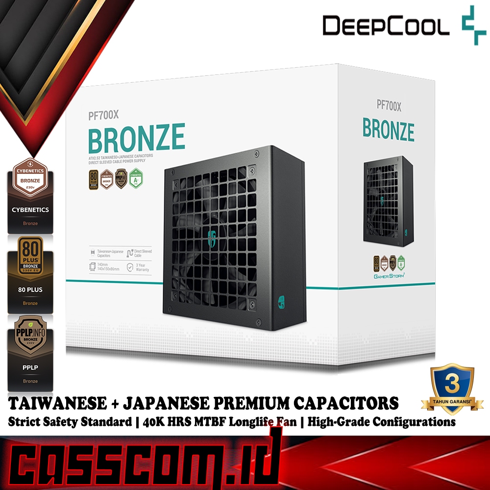 Jual PSU DeepCool Gamerstorm PF700X 700W 80+ Bronze Sleeved Cable ...