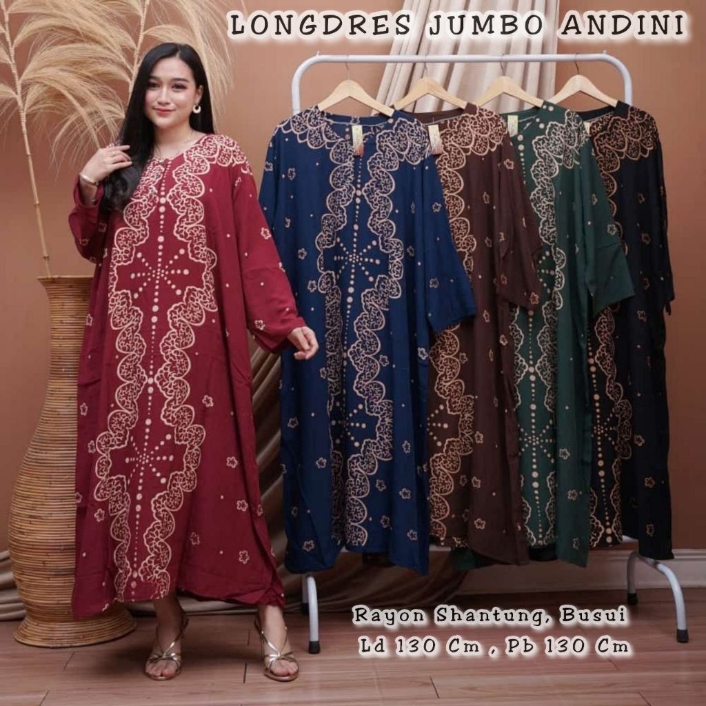 Jual Daster Arab Ld 130cm lengan panjang, kancing depan, ukuran jumbo ...