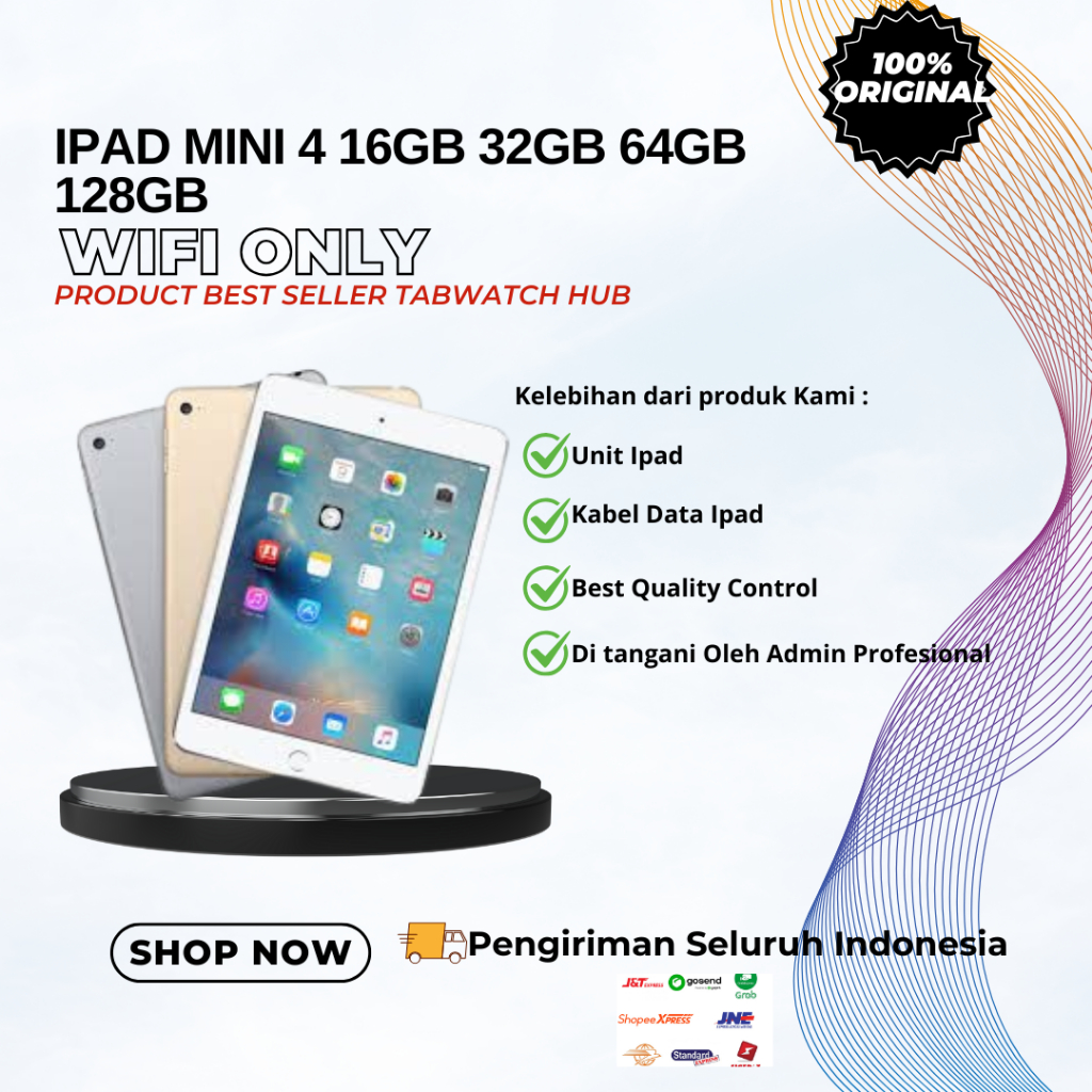 Jual Ipad Mini 4 16GB 32GB 64GB 128GB Wifi Only Second | Shopee Indonesia