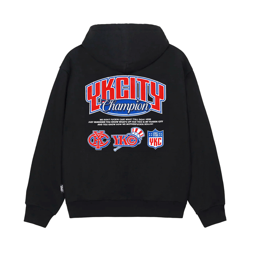 Jual YKC HOODIE - YKC CHAMPION BORD BLACK H-003 | Shopee Indonesia