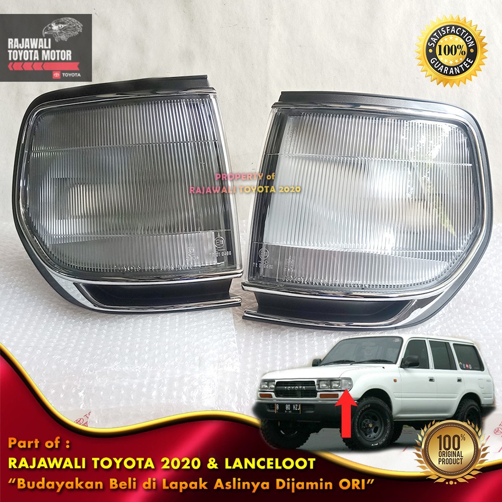 Jual NEW Lampu Sein Depan Land Cruiser VX80 HDJ & HZJ Sen Kiri Kanan Original Toyota Japan 81621 ...