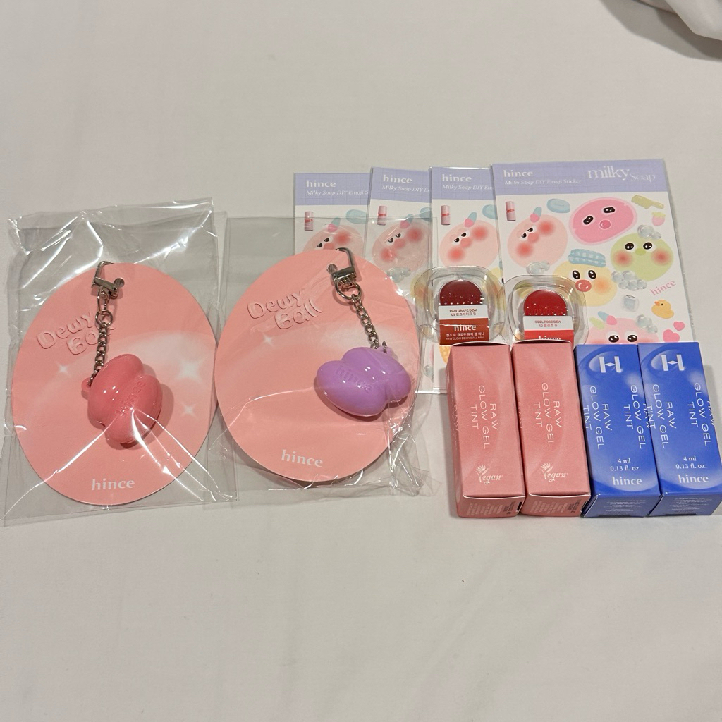 Jual Hince Raw Glow Gel Tint X Sunghoon (Tersedia Dewy Ball Keyring ...