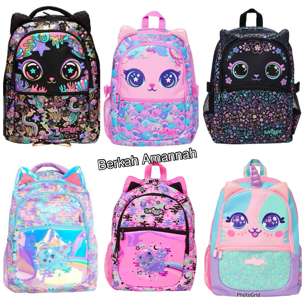 Jual Tas smiggle Cat Tas smiggle Backpack SD SMP | Shopee Indonesia