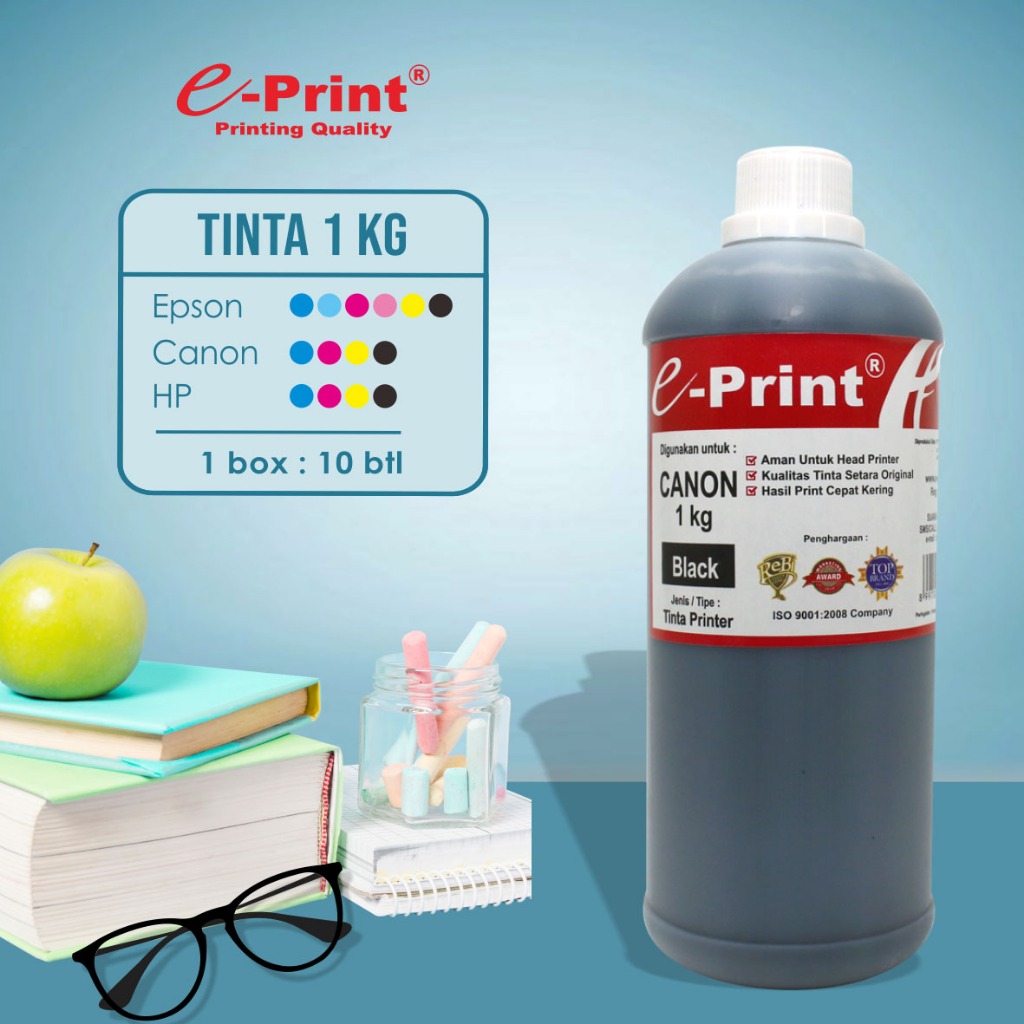 Jual Tinta Printer Canon Ink Universal 1KG compatible e-Print ( 1 set ...