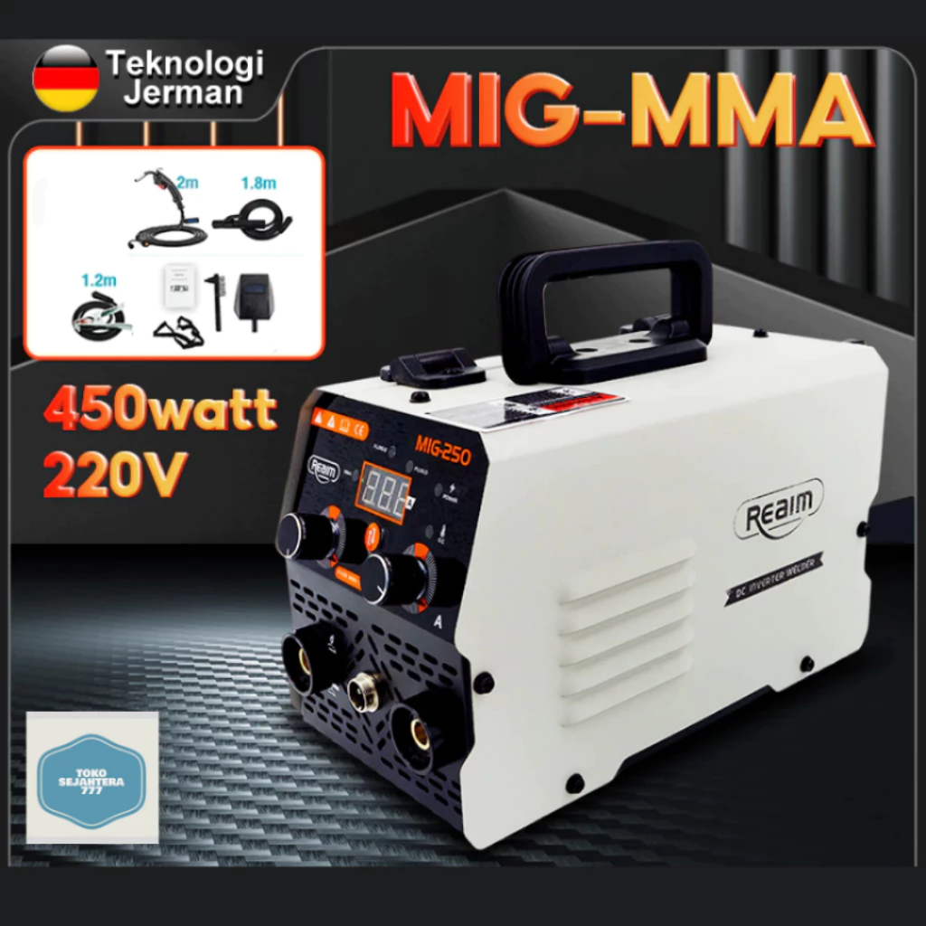 Jual Reaim Model: MIG-250 Las Listrik Welding Machine - Mesin Travo Las Listrik Inventer - Mesin ...