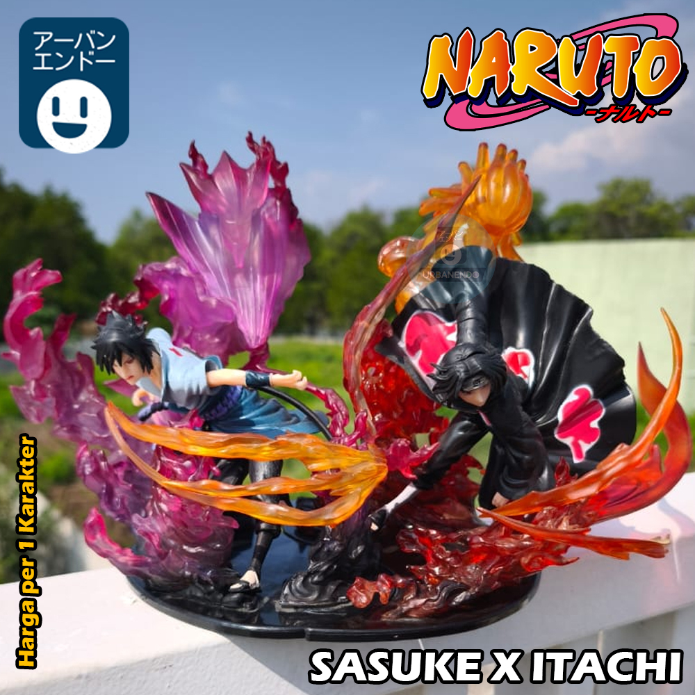 Jual Action Figure Itachi Sasuke Susanoo 19Cm Naruto Anime Pajangan ...