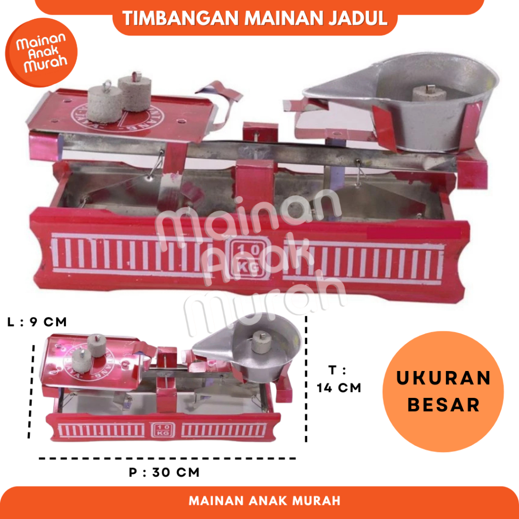 Jual Mainan Timbangan Pasar Tradisional / Mainan Timbangan Jadul Manual ...
