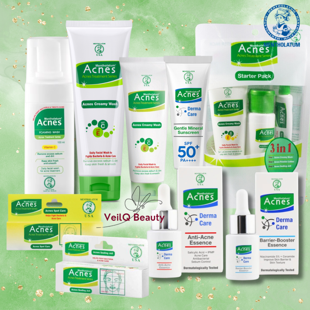 Jual Acnes Treatment Series Creamy Wash Spot Care Sealing Gel Starter ...