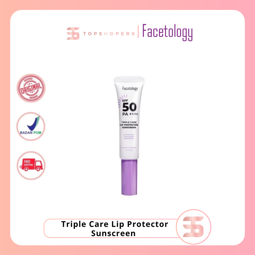 Jual Facetology Triple Care Lip Protector Sunscreen | Shopee Indonesia
