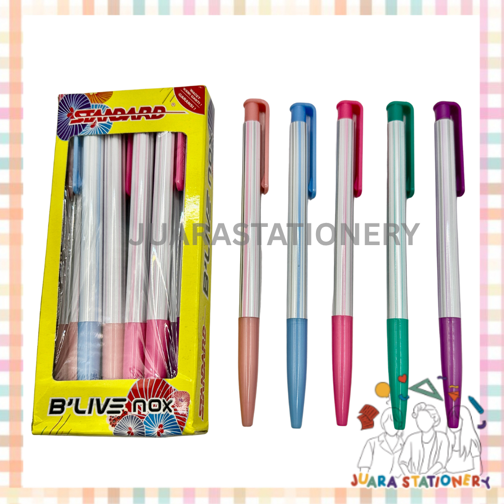 Jual (1012) JUARASTATIONERY Pulpen Standard B-Live Nox 0.3 SATUAN ...