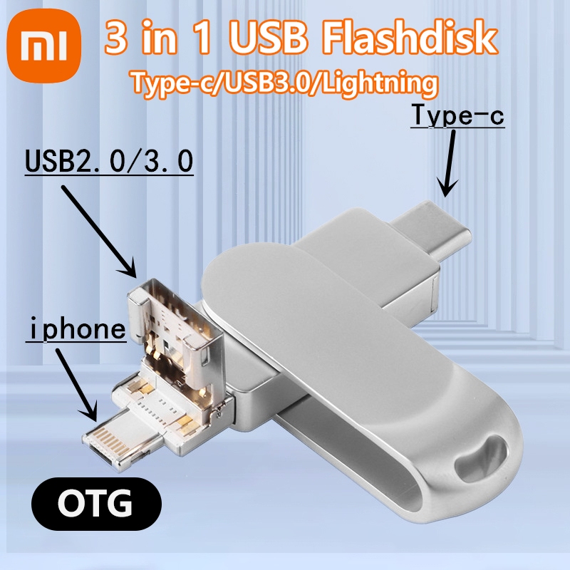 Jual K301 Flashdisk OTG Xiaomi Original 3-in-1: Disk Penyimpanan Type-C ...