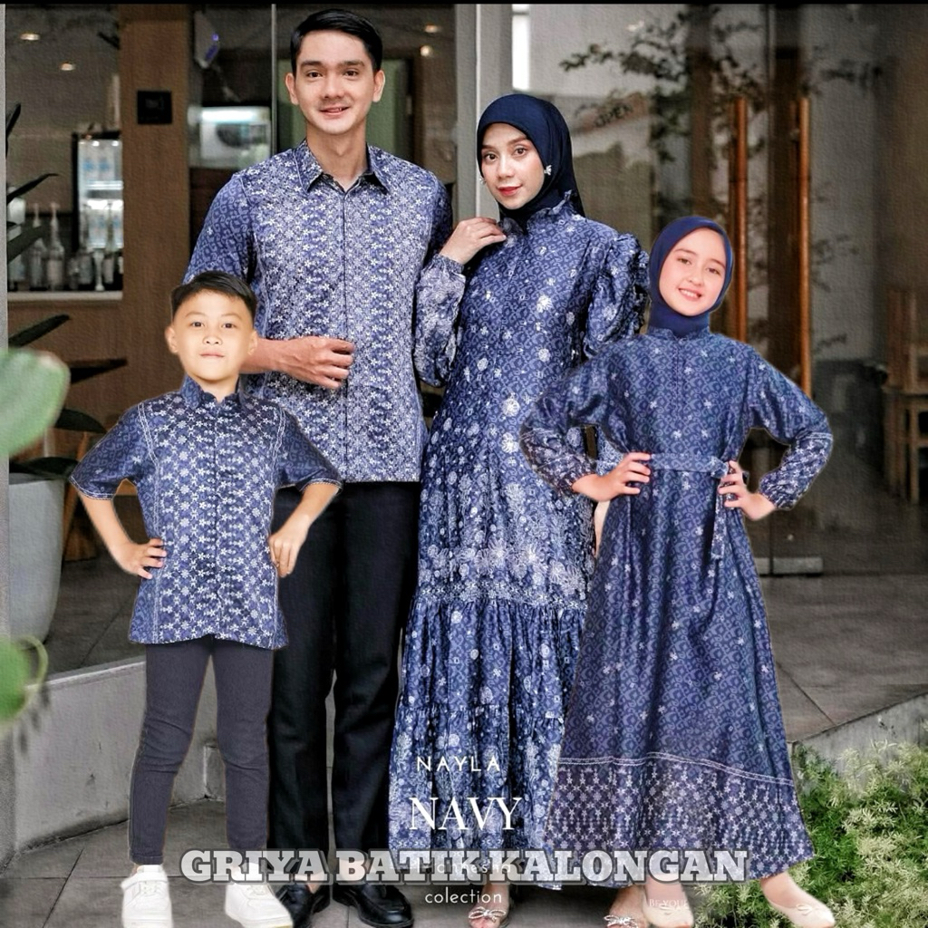 Jual Baju Couple Sarimbit Keluarga Gamis Kemeja Ayah Ibu Anak Silk ...