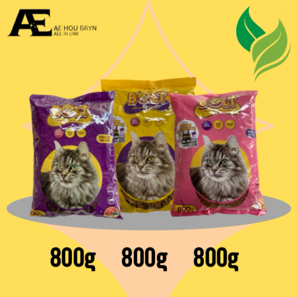 Jual Sentrat kucing/ makanan kucing Bolt 800g | Shopee Indonesia