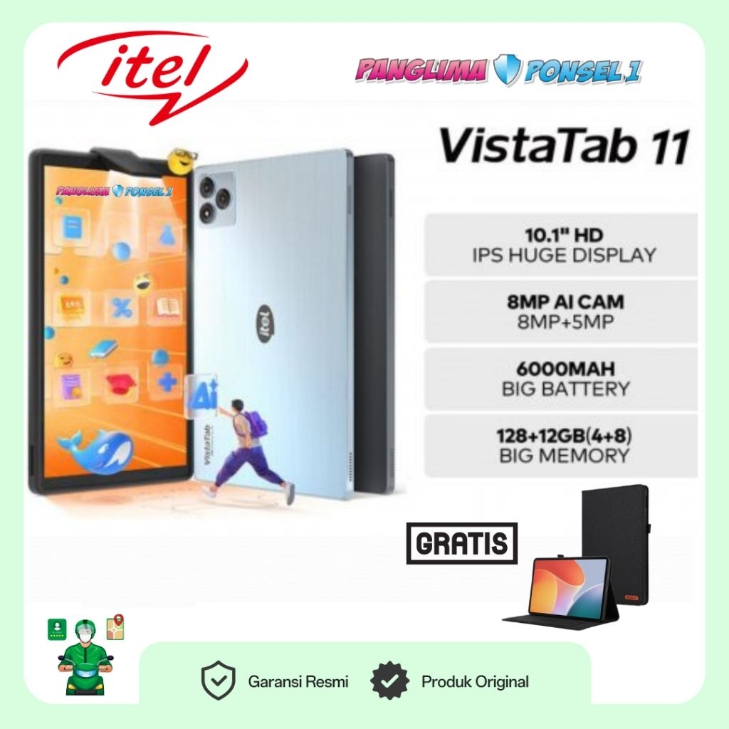 Jual Itel Vista Tab 11 4+8/128 Free Case Garansi Resmi Itel Indonesia ...