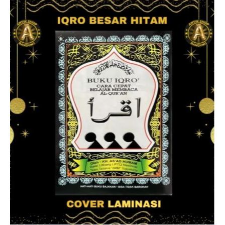 Jual IQRO BESAR COVER LAMINASI | BUKU IQRO | IQRO BESAR HITAM COVER ...