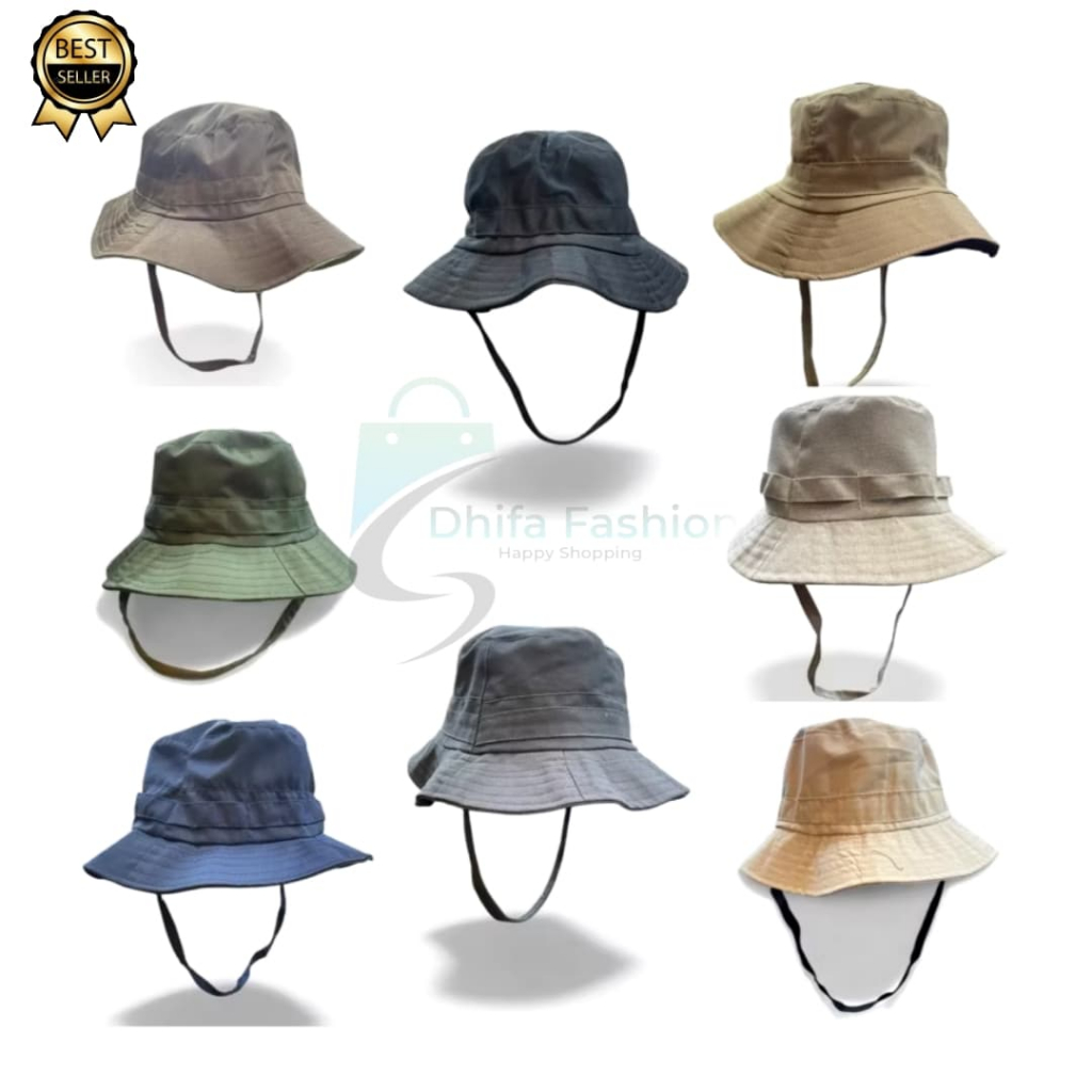 Jual Topi Rimba Gunung Polos Pria Wanita Dewasa / Topi Gunung / Topi ...