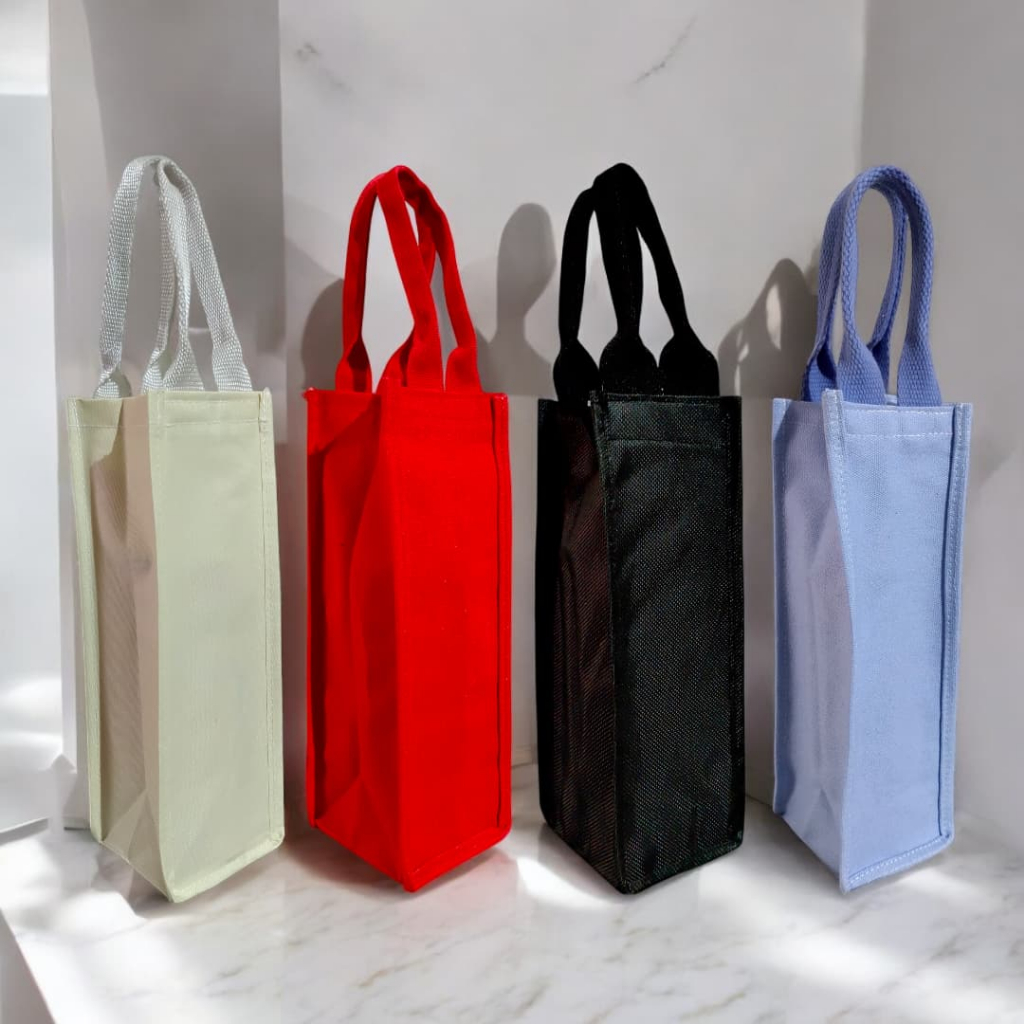 Jual TAS BOTOL 1 LITER - TAS BOTOL KOPI KANVAS POLOS - TAS BOTOL MINUM ...