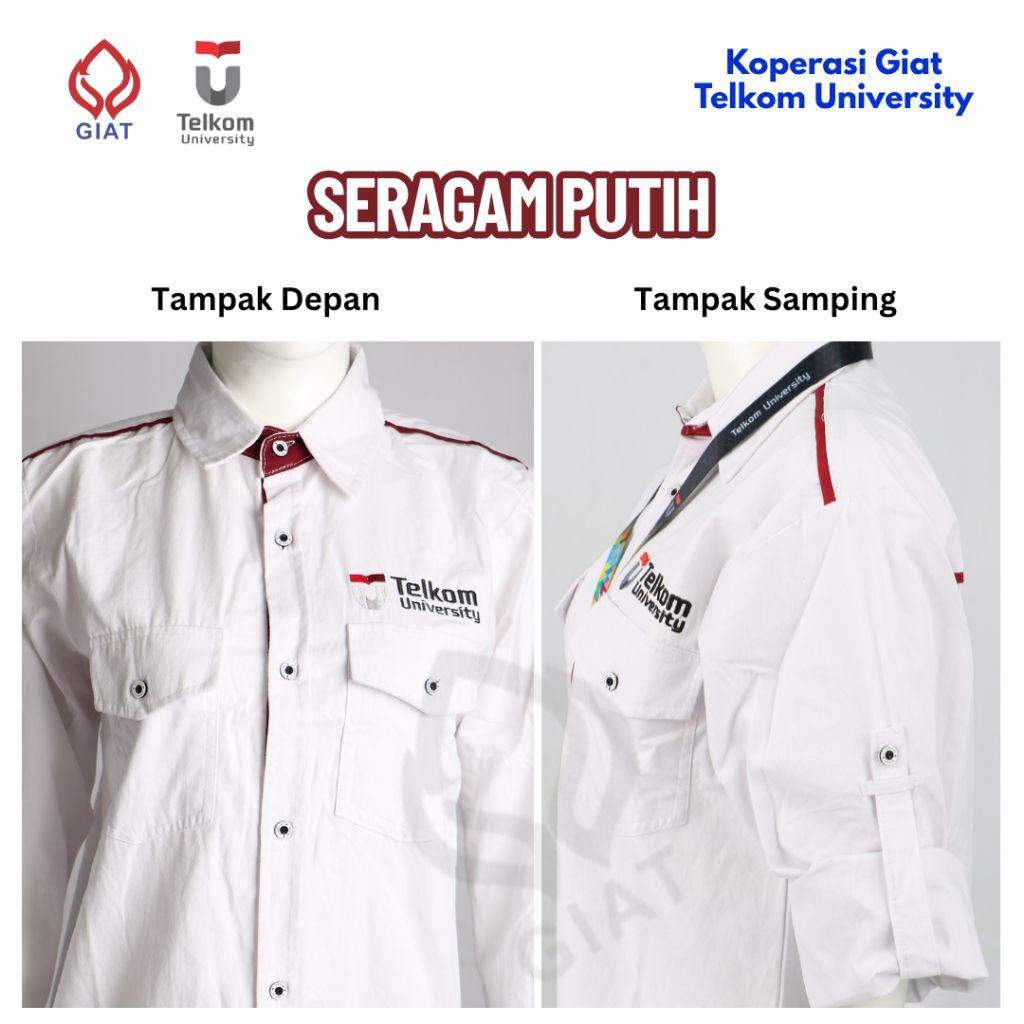 Jual [READY STOK] SERAGAM TELKOM UNIVERSITY | SERAGAM MERAH PUTIH ...