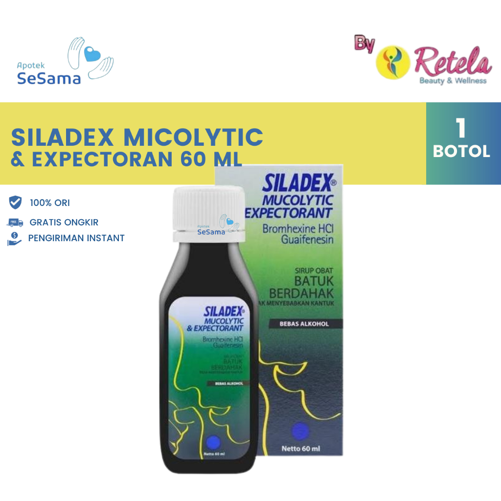 Jual SILADEX EXPECTORANT BOTOL 60ML | Shopee Indonesia