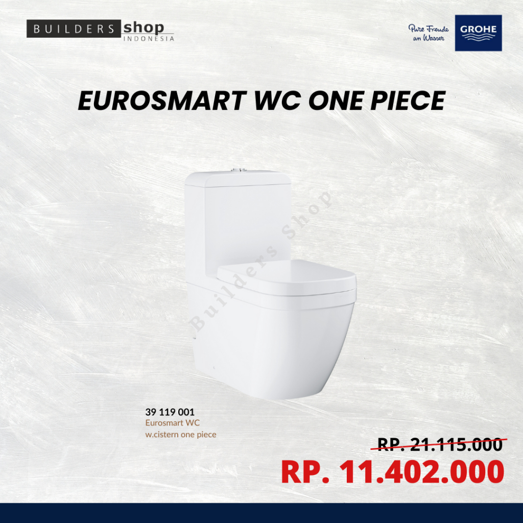 Jual GROHE 39119001 - EUROSMART FLOOR STANDING 1 PIECE TOILET / WC ...