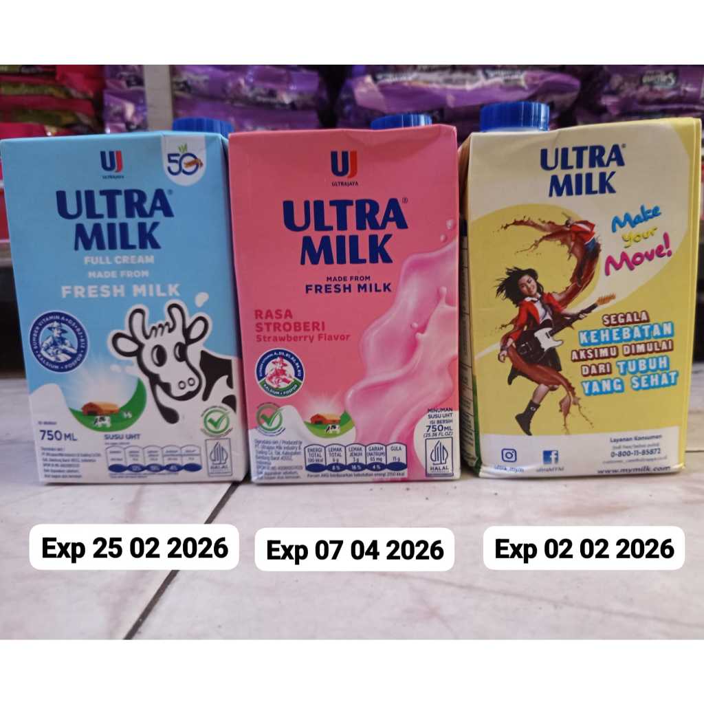 Jual UltraJaya Ultra susu UHT Milk 750ml | Shopee Indonesia