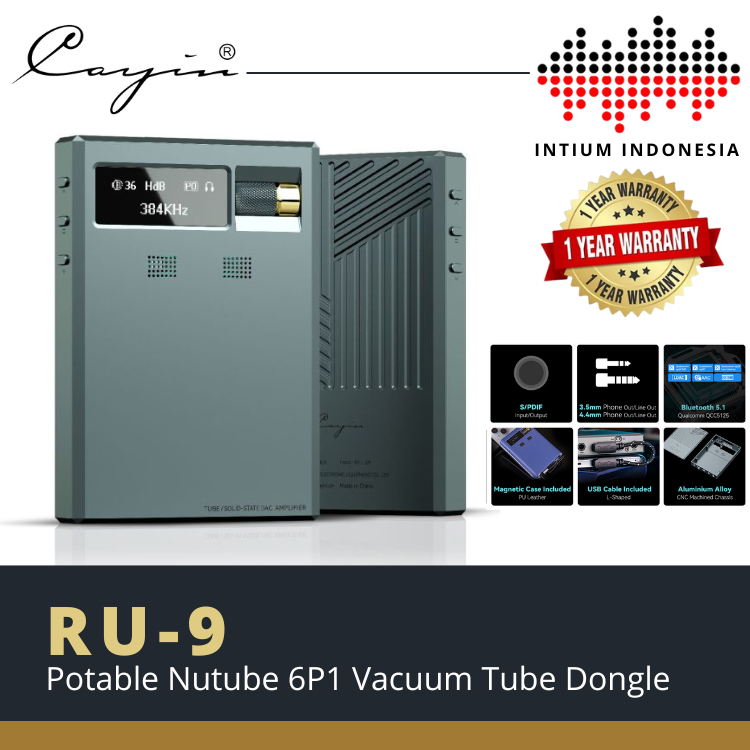 Jual Cayin RU-9 / RU9 / RU 9 Portable Nutube 6P1 Vacuum Tube Dongle ...