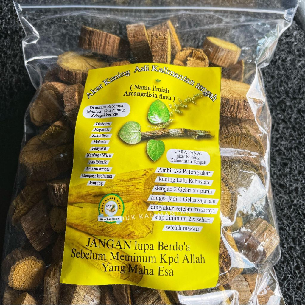 Jual Akar Kayu Kuning Akar Kuning Bajakah Kuning Herbal Kalimantan ...