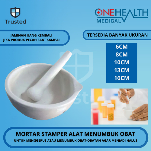 Jual OneHealth Mortar Stamper | Alat Menumbuk Obat Obat Herbal & Obat ...