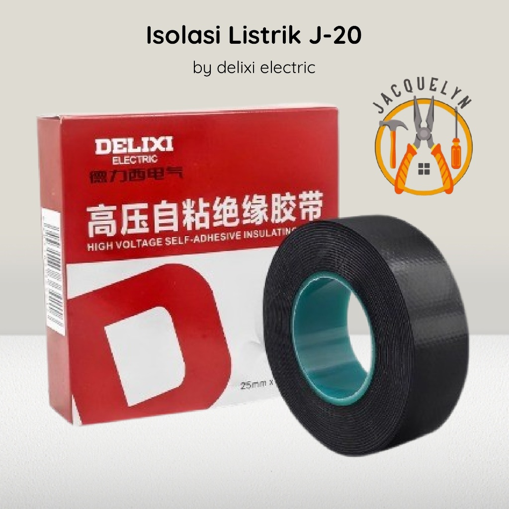 Jual [JQ] Isolasi Listrik J-20 EPR Tape Isolasi Karet Tegangan Tinggi ...