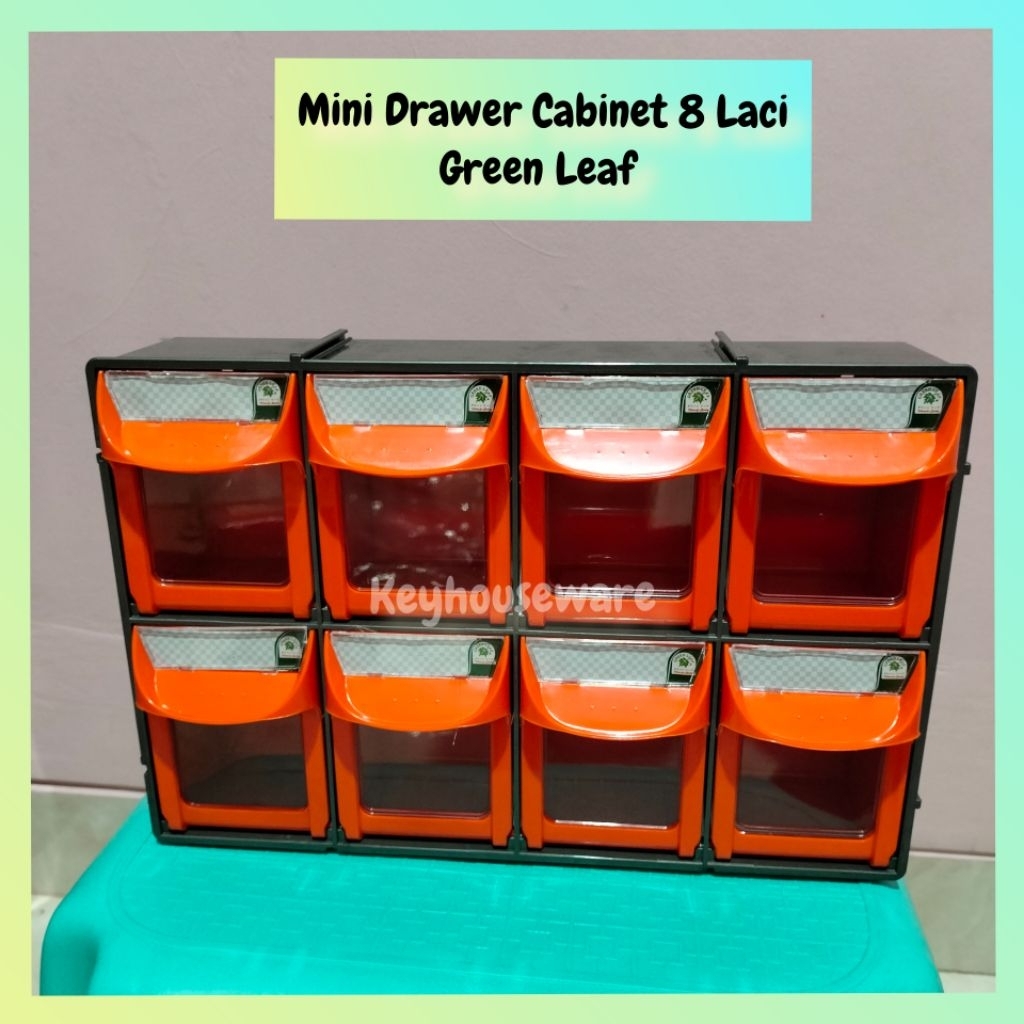 Jual Mini Drawer Cabinet Laci 8 Laci / Rak Komponent 8 Laci / Green ...