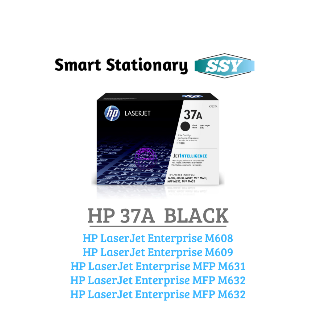 Jual Toner HP 37A Black Original Catridge | HP LaserJet Enterprise M607 ...