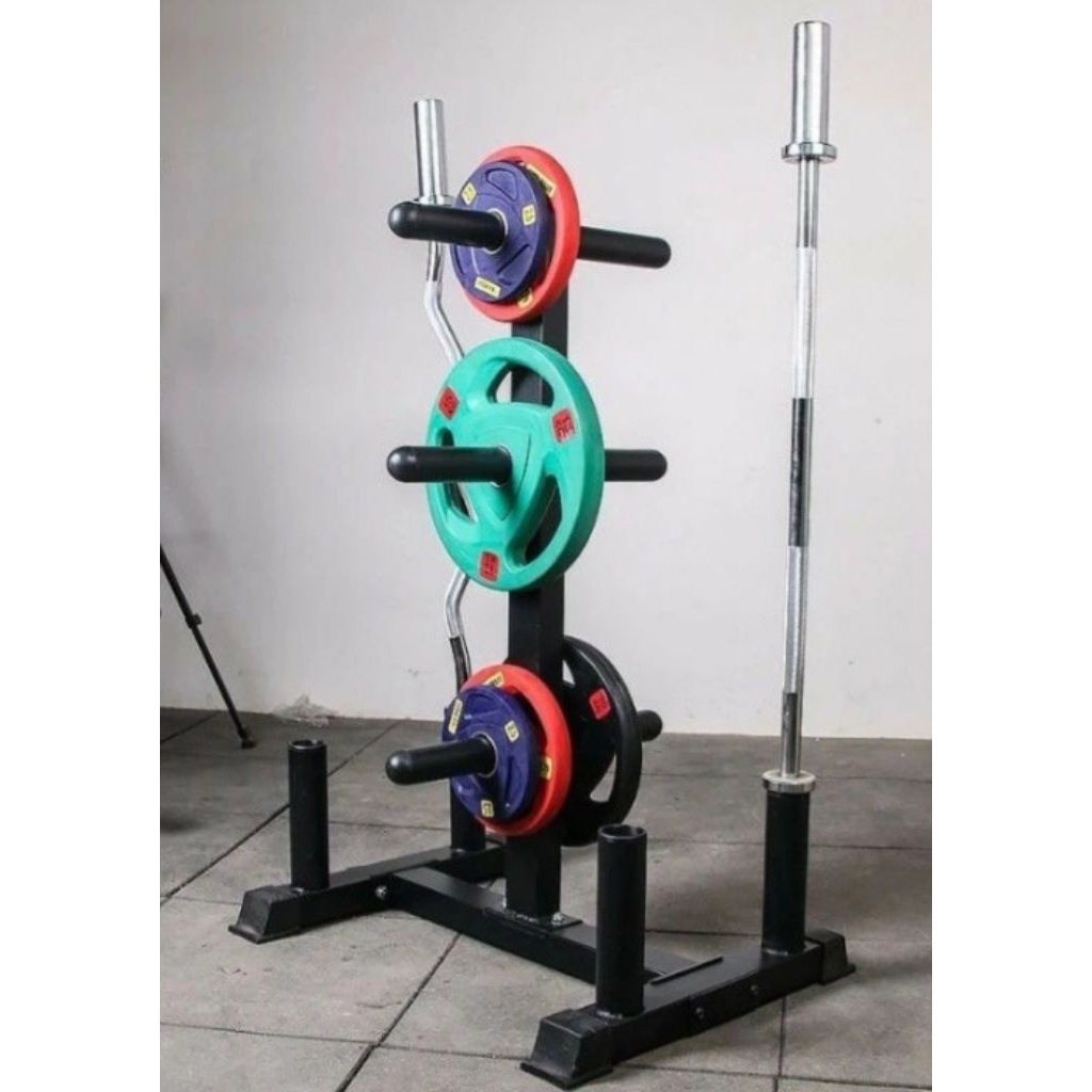 Jual Rak Tempat Dumble dan Stick Bar Pelengkapan Home Gym Fitness ...
