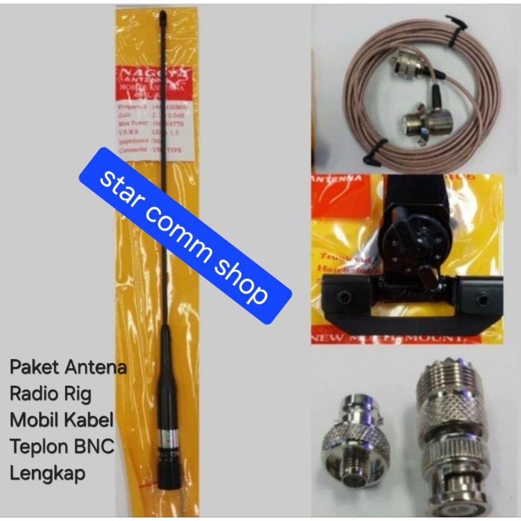Jual PAKET ANTENA RADIO RIG MOBIL KABEL TEFLON NC LENGKAP | Shopee ...