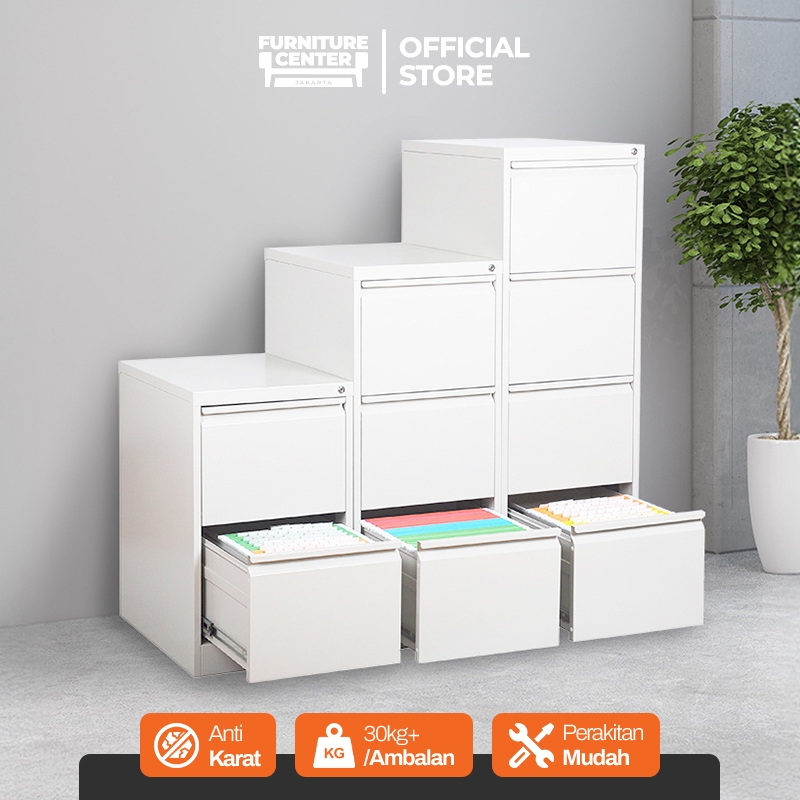 Jual Filing Cabinet Laci Besi 0.7mm - Kabinet Dokumen Kantor, Heavy ...