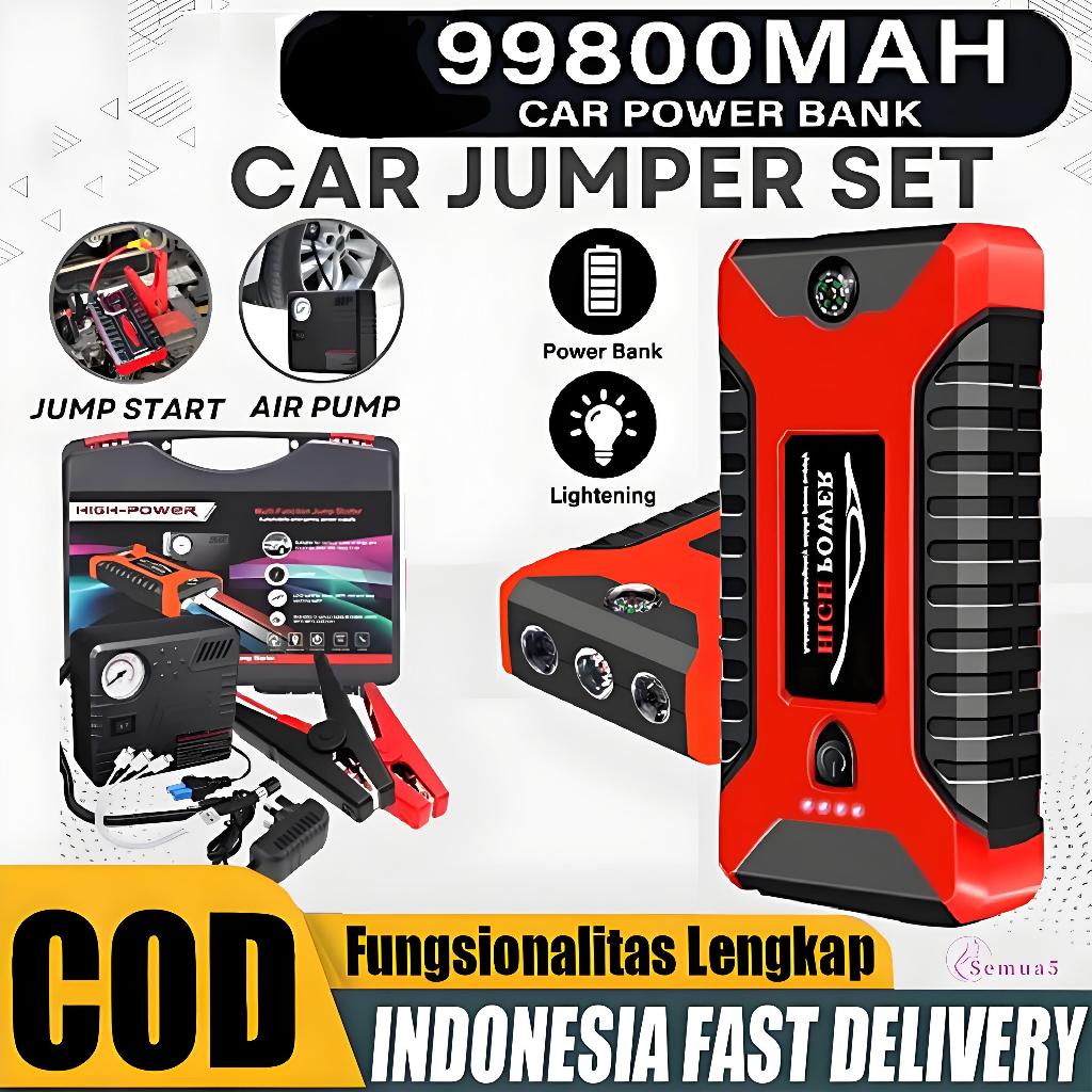 Jual 12V Aki Mobil Jump Starter 99800MAH USB Power Bank Handpone ...
