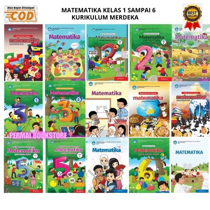 Jual Buku Matematika Lisensi dan Non Lisensi Kelas 1 2 3 4 5 6 Kurikulum Merdeka Dikbud | Shopee ...
