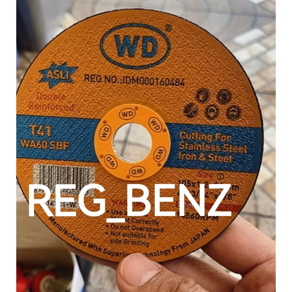 Jual Batu Gurinda Potong WD 4" | Mata Gerinda Potong WD 4 inchi ...