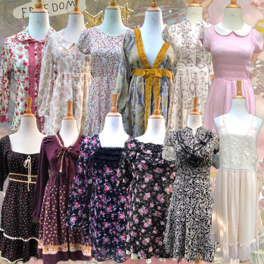 Jual THRIFT dress coquette, dress fairy, morikei, shoujou girl ...