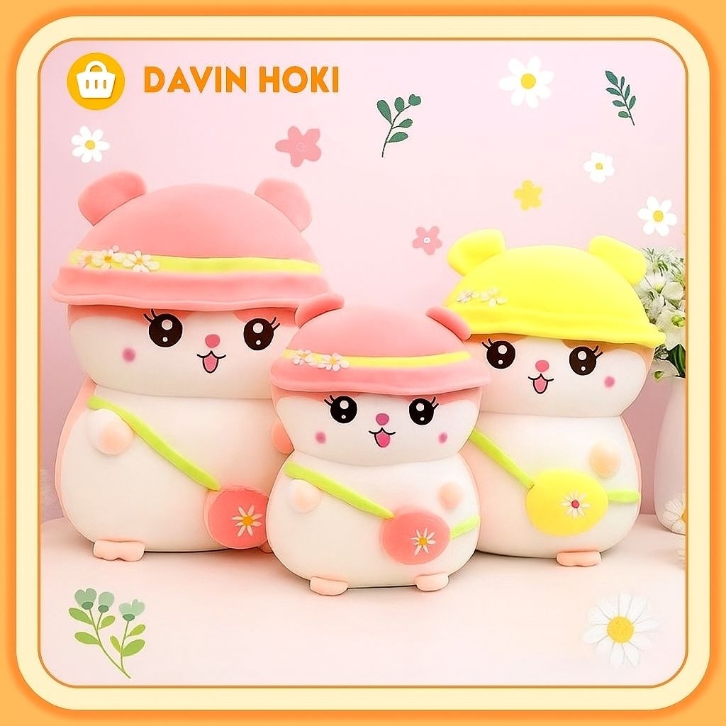 Jual COD Boneka Hamster Hewan Lucu With Topi dan Tas Boneka Bayi Untuk ...