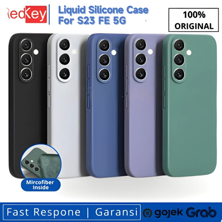 Jual Case Samsung S23 FE 5G Plus Liquid Silicone Mircrofiber Casing ...