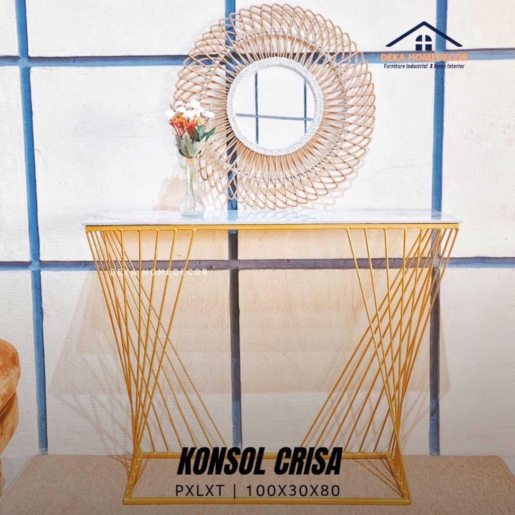 Jual Meja Konsol Minimalis CRISA / Meja Console Mewah Modern Aesthetic ...
