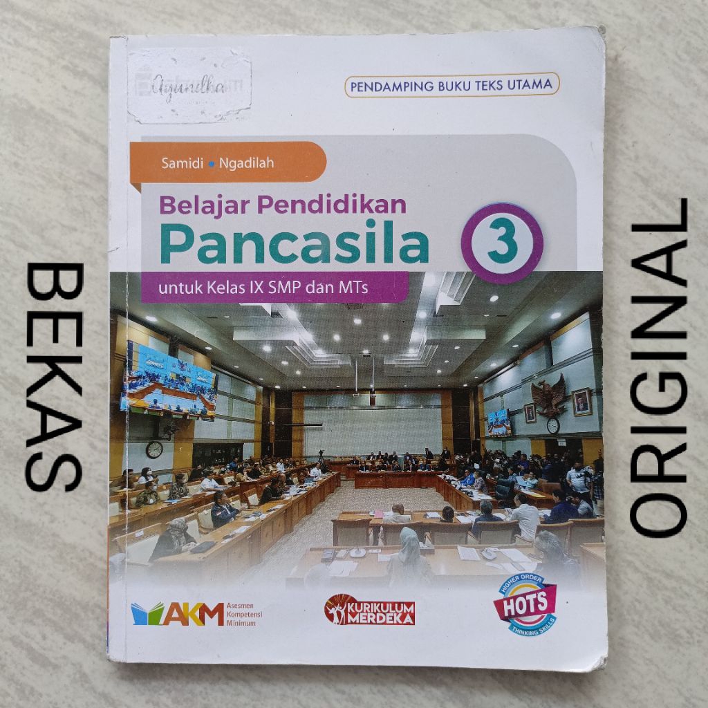 Jual Buku PKN PPKN Belajar Pendidikan Pancasila Kewarganegaraan kelas 9 IX 3 III MTS SMP ...