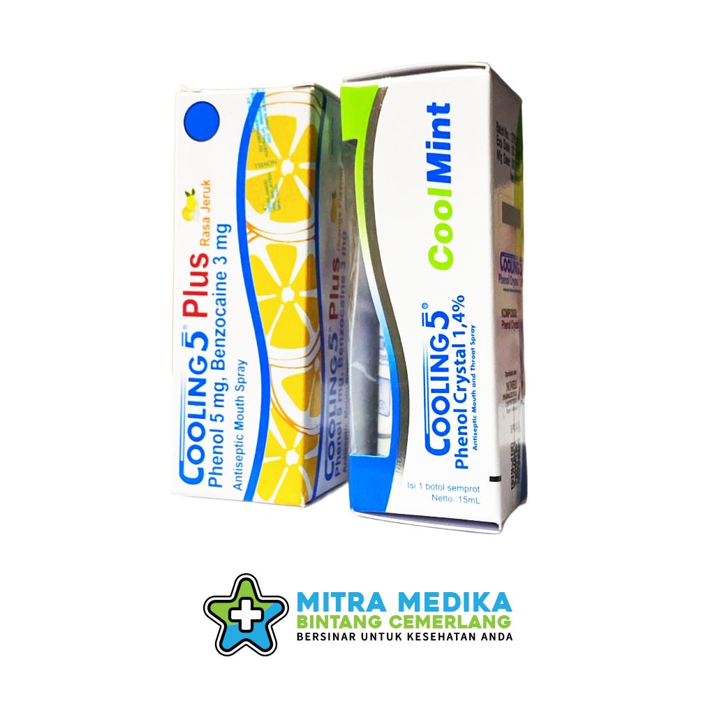 Jual COOLING 5 / COOLING 5 PLUS ANTISEPTIK SPRAY UNTUK MULUT MEREDAKAN ...
