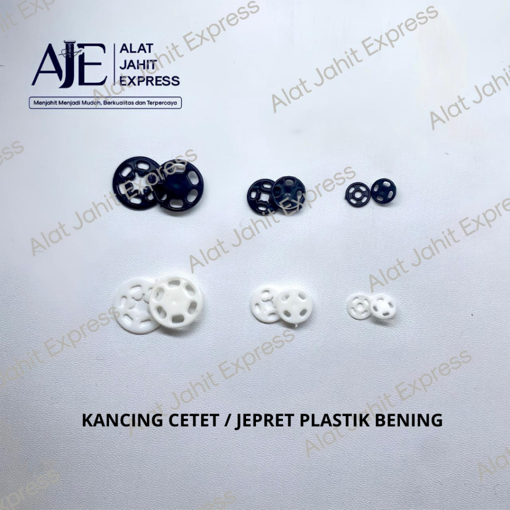 Jual Kancing Cetet / Jepret Plastik Bening | Shopee Indonesia