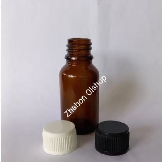 Jual Botol kaca AMBER 15ML TEBAL Tutup ulir/screw caps | Shopee Indonesia
