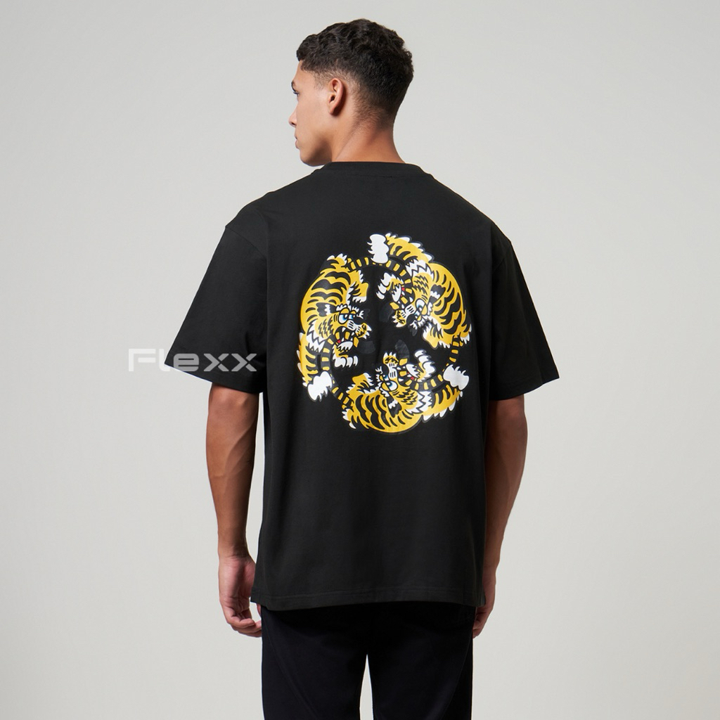 Jual Verdy Triple Tiger Market Oversized Tee Black | Shopee Indonesia