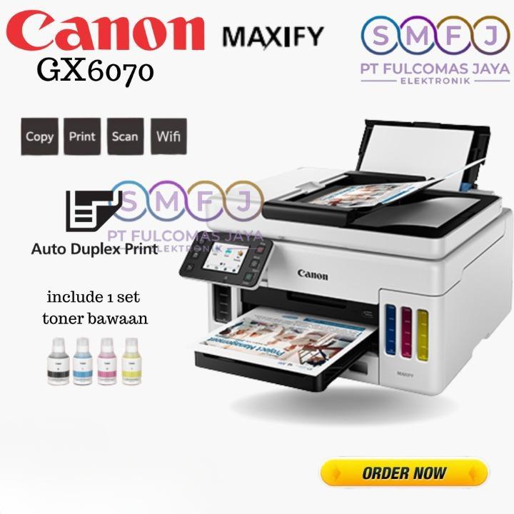 Jual MESIN FOTOCOPY CANON MAXIFY GX-6070 GX6070 ORIGINAL GARANSI RESMI ...