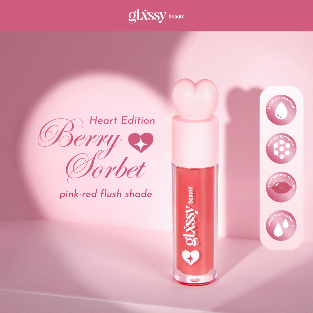 Jual Glxssy Beaute Honey Silk Gloss Berry Sorbet Love Edition - Lip ...